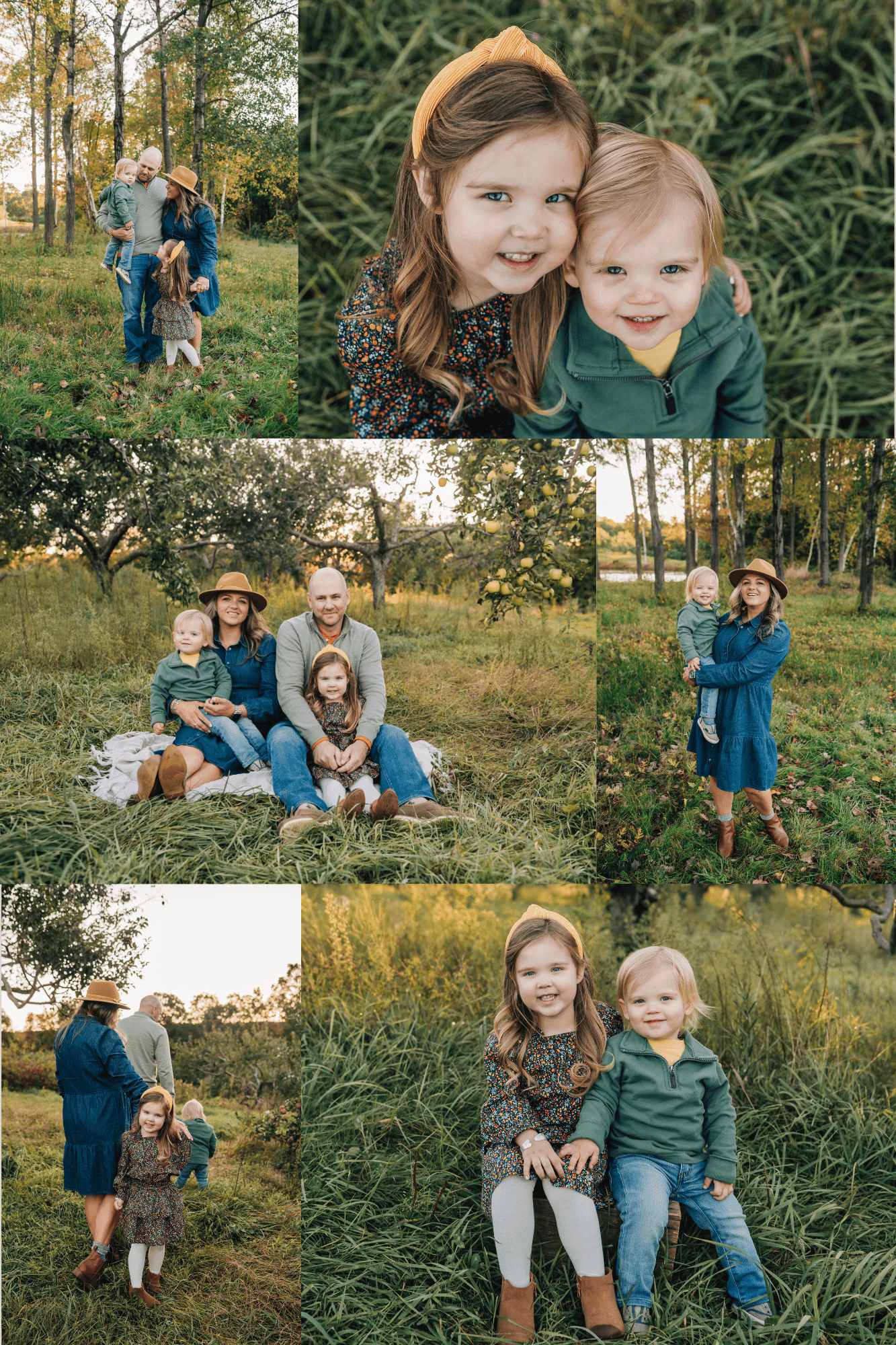 Fall Orchard Family Session | Canton, CT - sharonlegerphotography.com