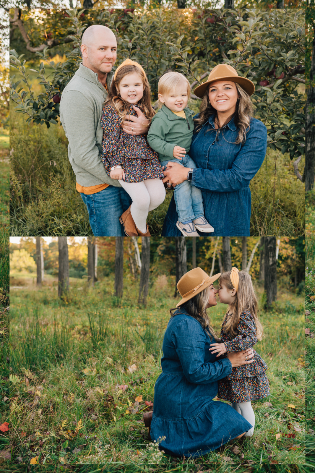 Fall Orchard Family Session | Canton, CT - sharonlegerphotography.com